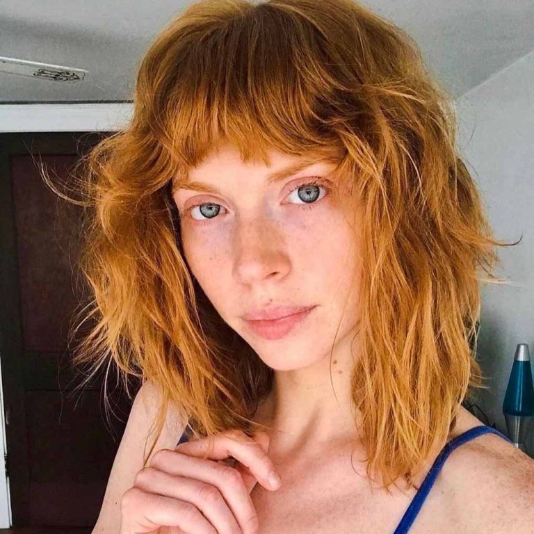 30 Ideas for Wolf Cut With Bangs | HairAide