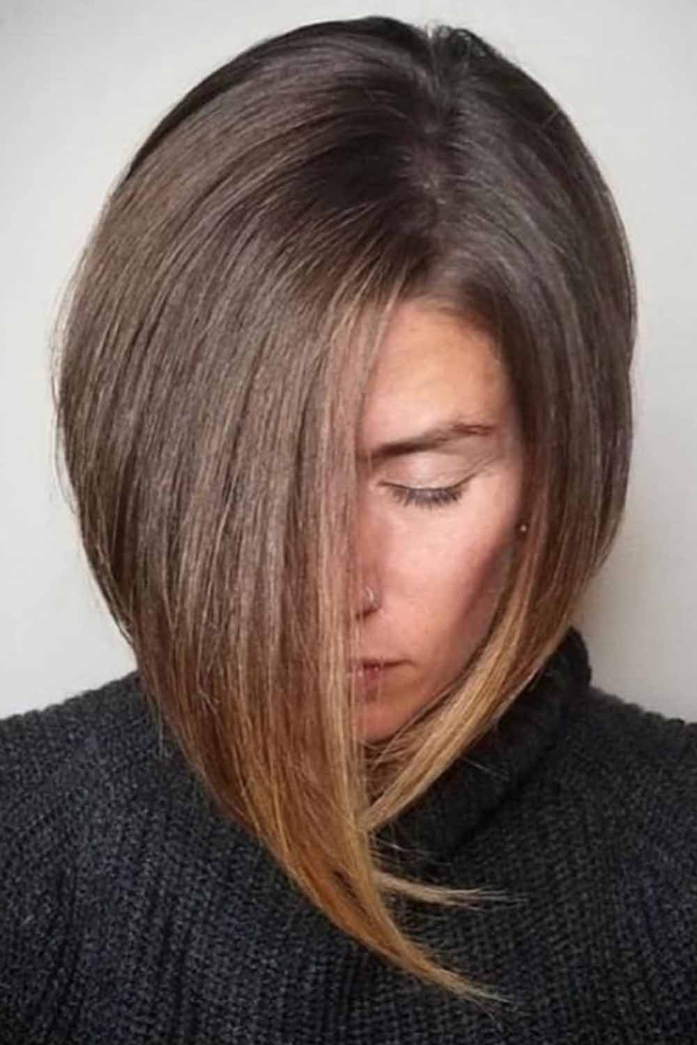 20 Fashionable Long Angled Bob Cuts! | HairAide