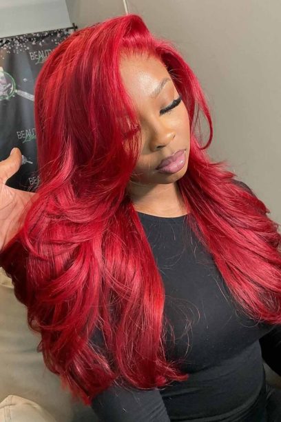 15 Blazing Red Weave Hairstyles - hairaide.com